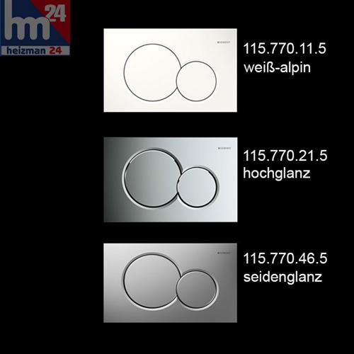 Geberit Sigma01 Betätigungsplatte für 2-Mengenspülung Drückerplatte ...