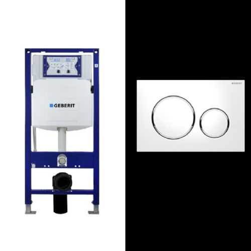 Geberit Duofix UP320 Vorwandelement WC Betätigungsplatte Sigma20 weiß ...